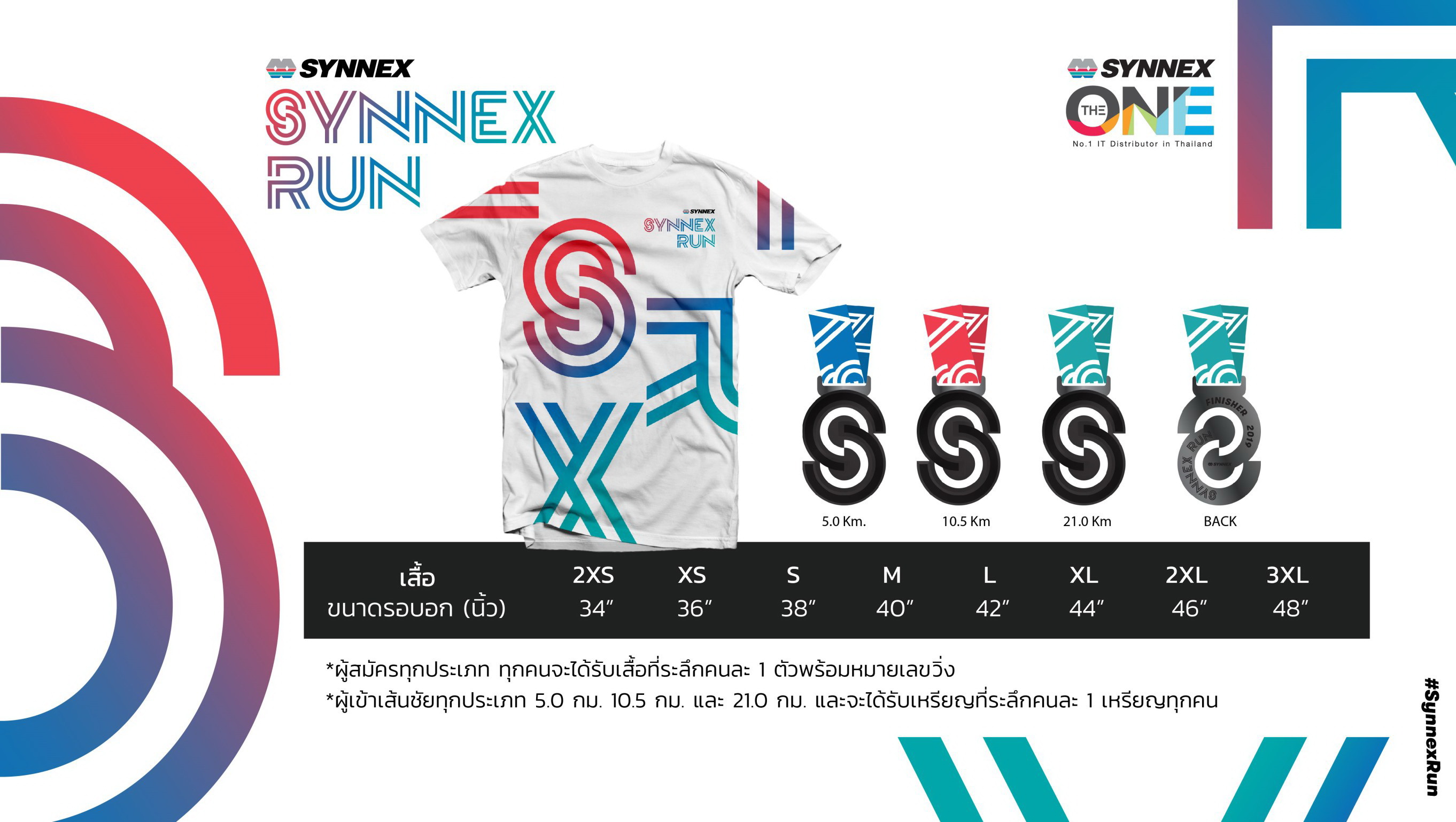ซินเน็คฯ ชวนร่วมเดิน-วิ่งการกุศล “SYNNEX RUN” รายได้ไม่หักค่าใช้จ่าย ...
