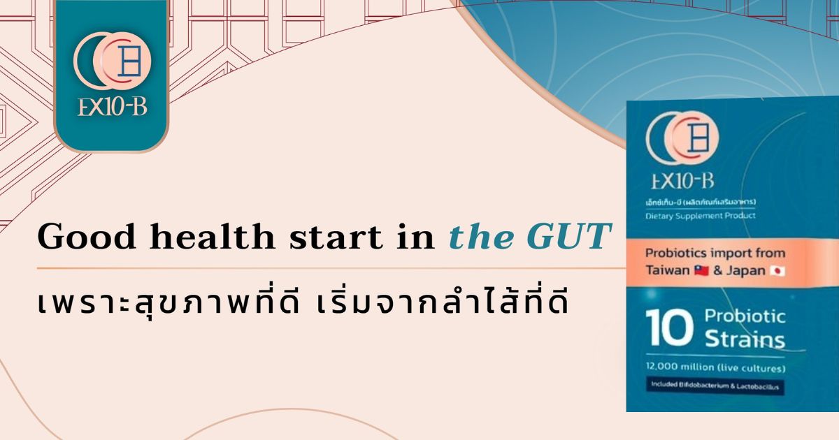 Ex10-B Probiotic เอ็กซ์เท็นบี โปรไบโอติกพรีเมียม เพื่อสุขภาพลำไส้ที่ดี ...